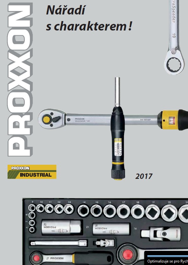 PDF katalog PROXON pro ruční nářadí, techcentrum